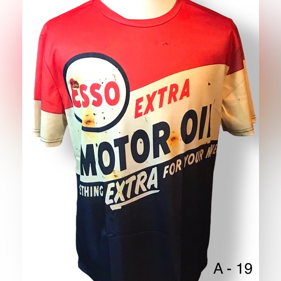 Unbranded | Shirts | Mens Esso Extra Motor Oil Tshirt Looks Old Dirty But Its New Sz M | Poshmark